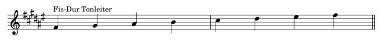 Fis-Dur Tonleiter - (F sharp major) 6♯ als Vorzeichen • Blog Über die ...